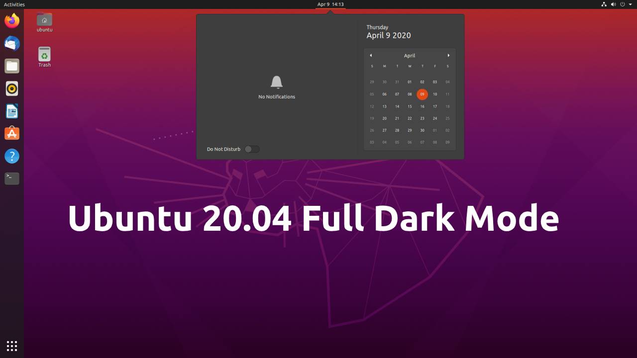 Ubuntu 20.04 Full Dark Mode Guide - Front Page Linux