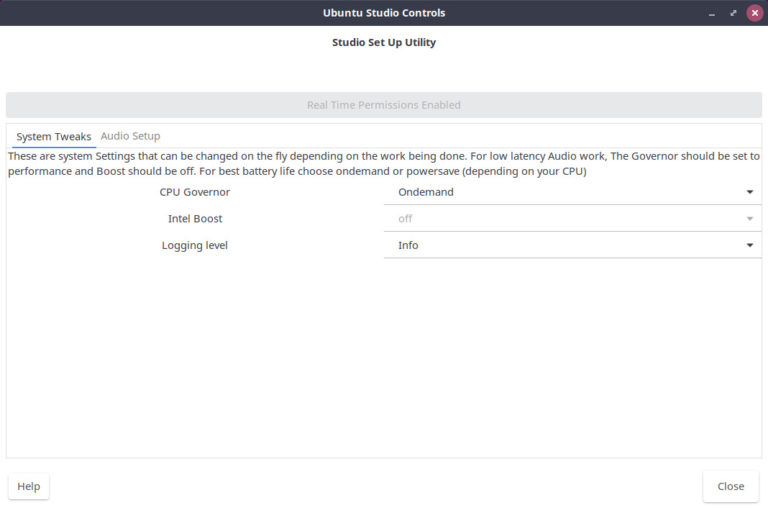 In the “System Tweaks”, check the following: