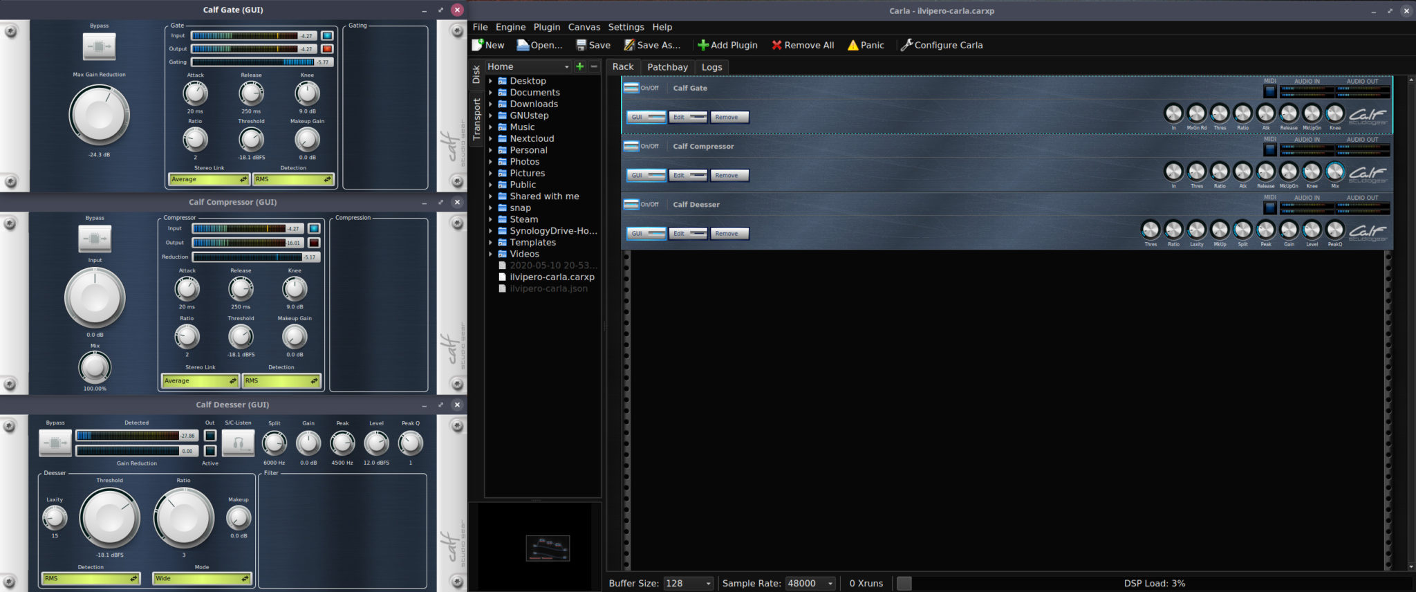 Time for testing! Click on the “GUI” icon on each rack, so that all ...